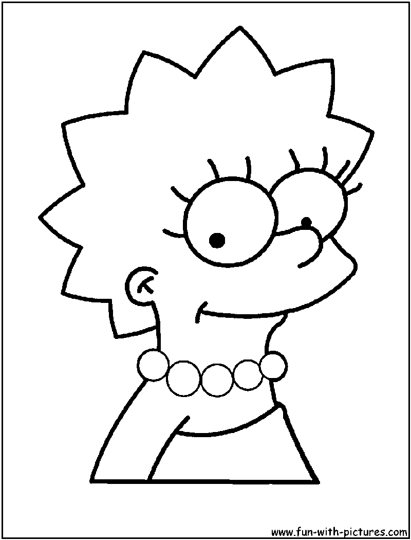 Lisa Simpson Coloring Pages Coloring Pages