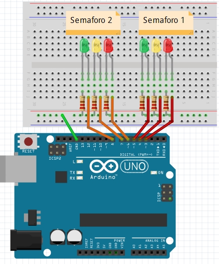 Seba Electronic Labs: [Arduino 04] Cruce de semaforos