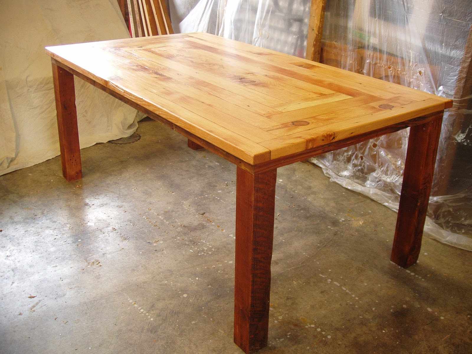 driftedge woodworking: Reclaimed Douglas Fir Dining Table. $950.00