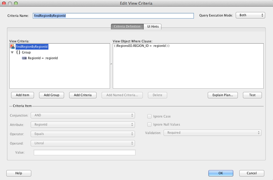 Oracle Technologies Stack: Compare Validator Using ADF BC Declarative Built-in Rules
