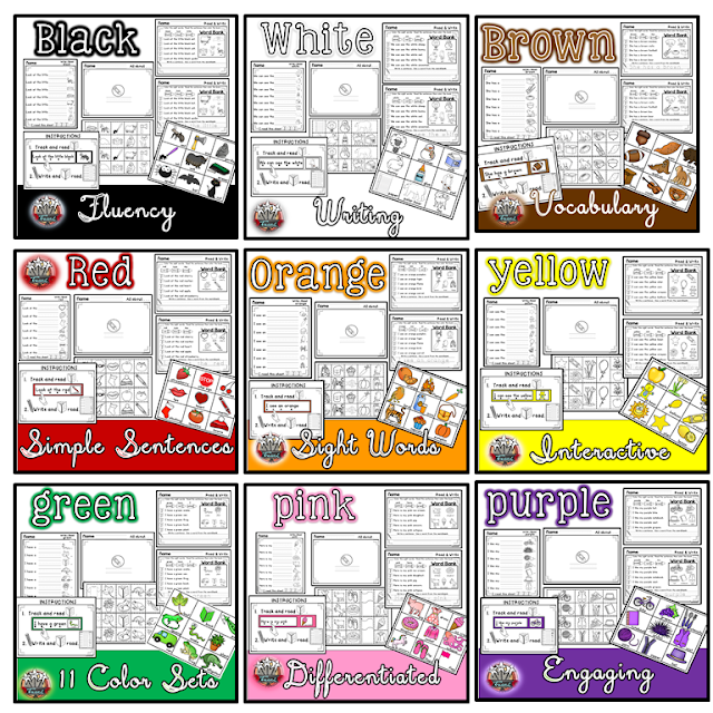 The Way I Teach: Color Words and Vocabulary Builders