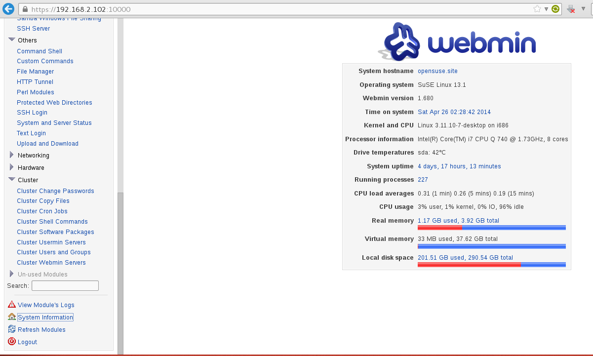 Webmin Install