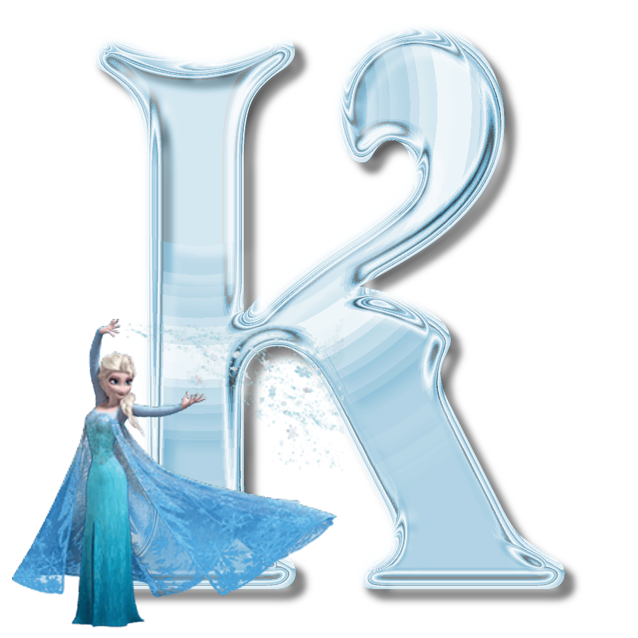 Alfabeto de Elsa de Frozen Congelando las Letras. - Oh my Alfabetos!