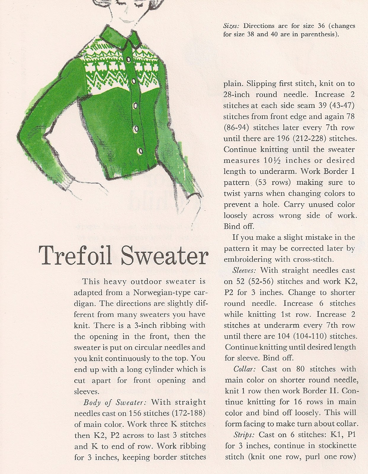 Sentimental Baby: Girl Scout Sweater Pattern