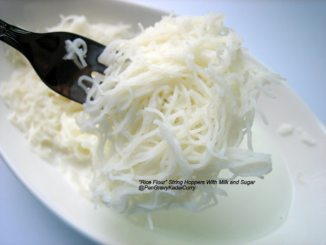 Pan Gravy Kadai Curry: Rice And Finger Millet Flour "String Hoppers"