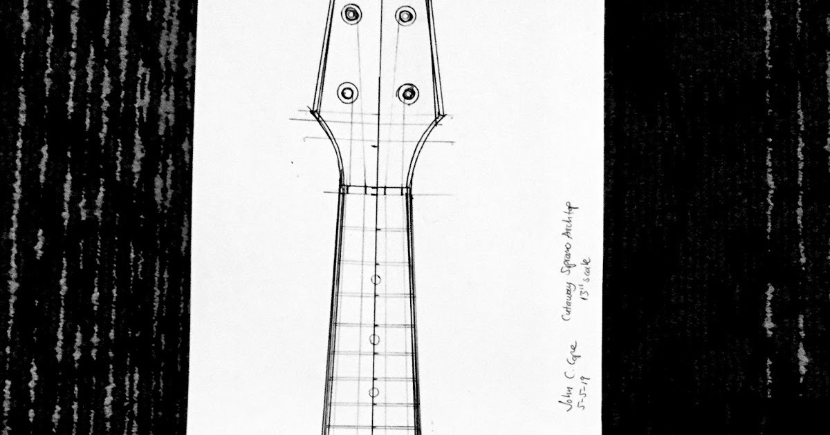 Tiwi Mini Ukuleles: Cutaway Soprano Archtop Blueprint