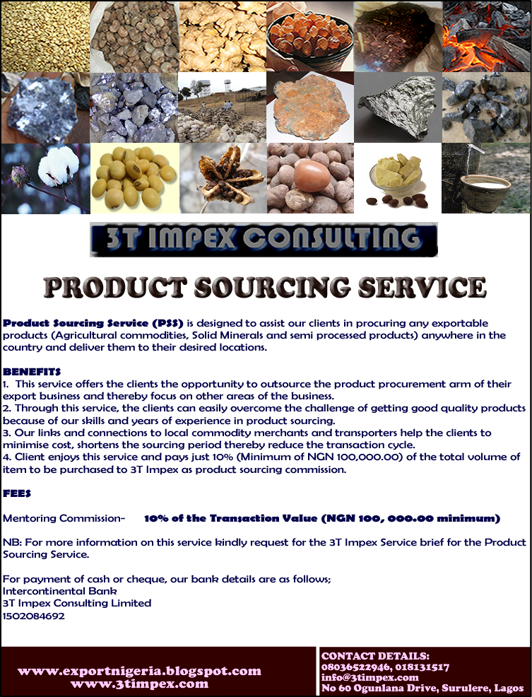Product Sourcing Service..... Let's Bring It To Your Warehouse ...