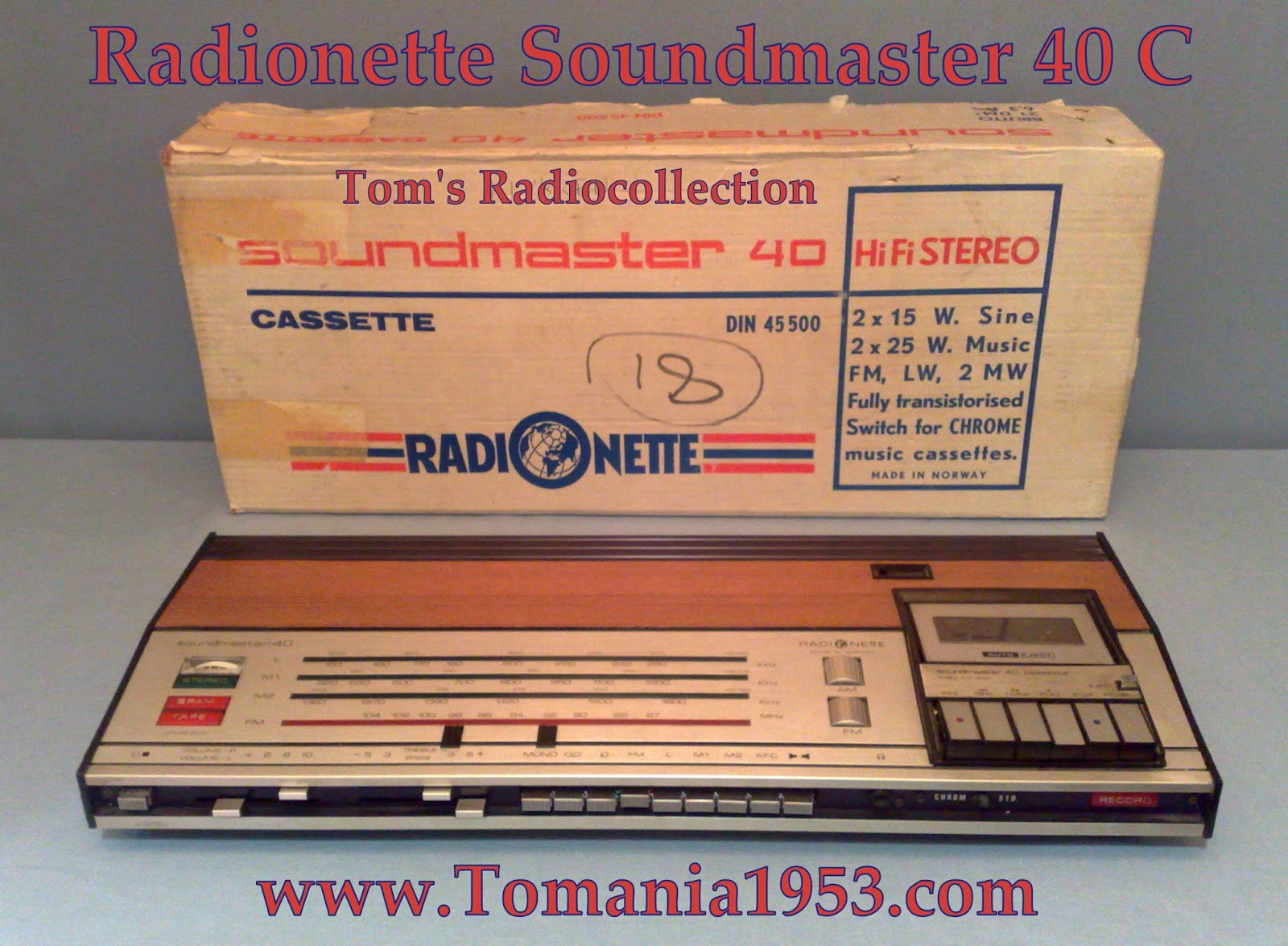TOM's TECH TOYS: SOUNDMASTER