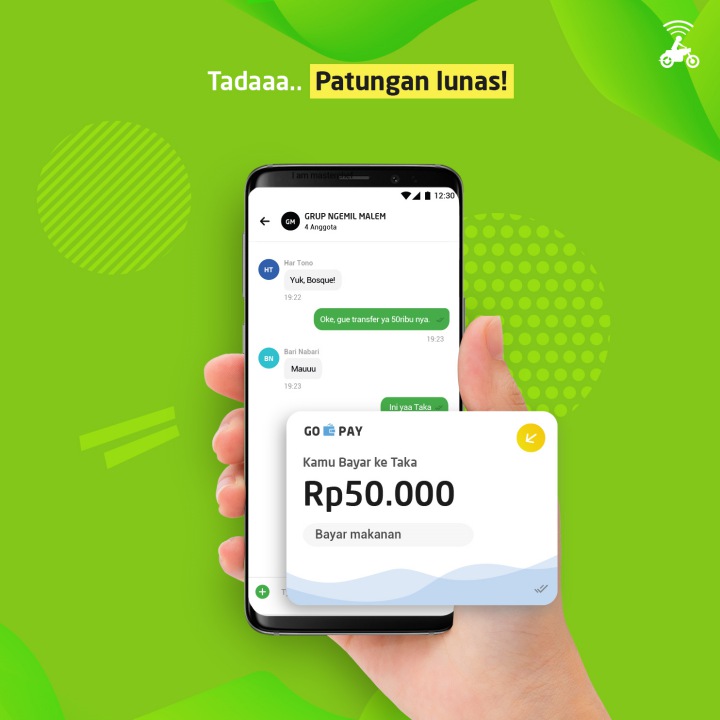 Makin Gampang Chat ke Sesama User dan Patungan di GOJEK | Helenamantra