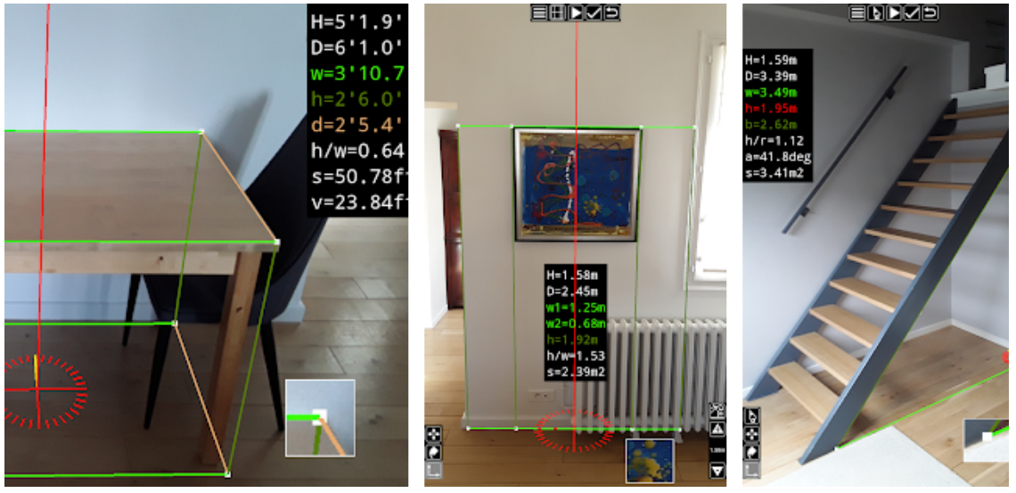 3D Measurement App - Plumb-bob