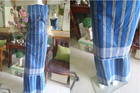 Batik Baldu Biru: Kain Tenun Pahang Berkain Kotak