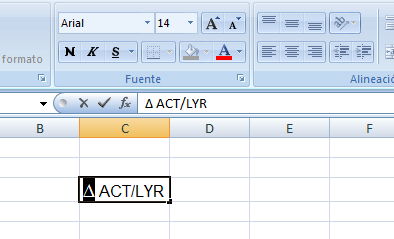 excel n' cia: Utilización de Símbolos