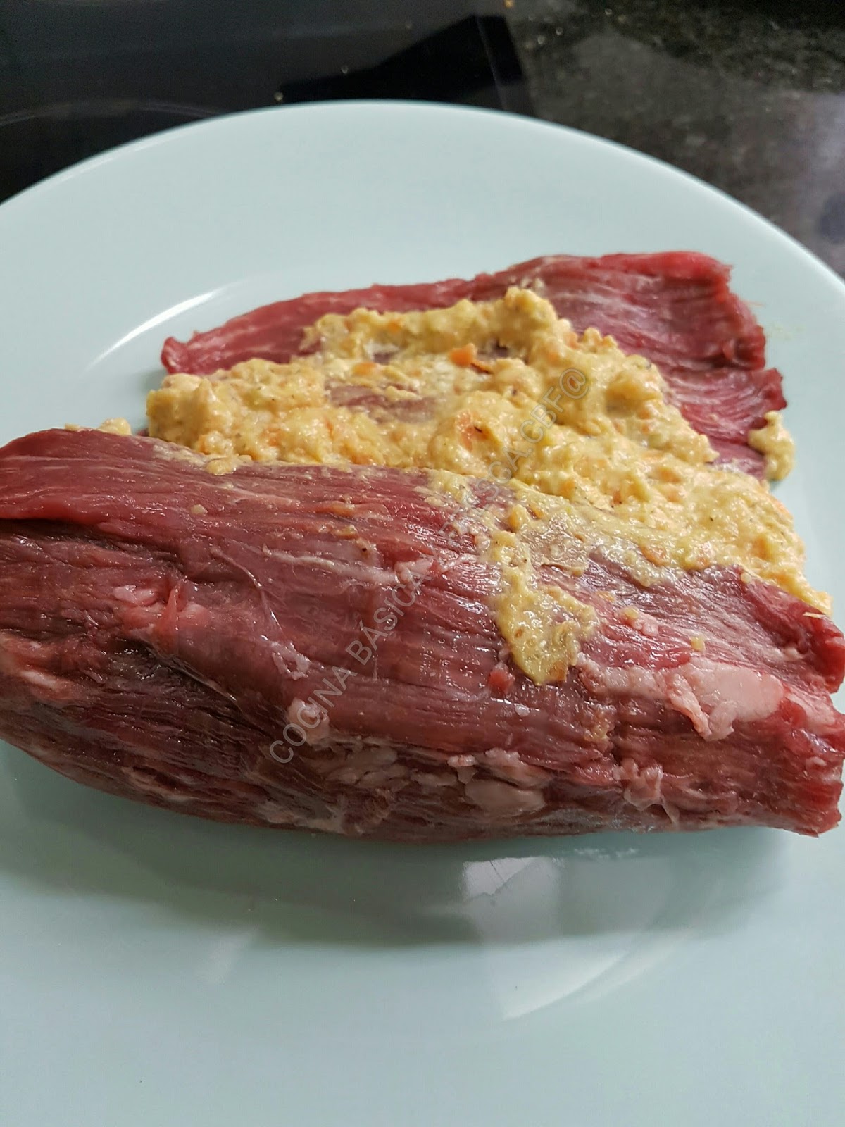 Cocina Basica y Fresca: PUNTA DE SOLOMILLO RELLENA CON CREMA DE SETAS CBF@