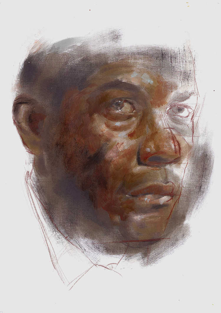 Portrait 231 Denzel Washington - MICHELE PETRELLI | Contemporary Artworks