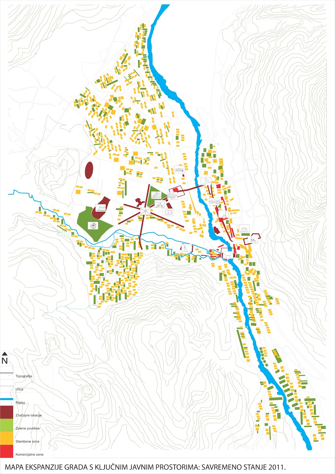 (RE)COLLECTING MOSTAR - MAPE: Mape ekspanzije grada Mostara
