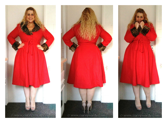 Collectif Ashley Coat - Curvy Wordy