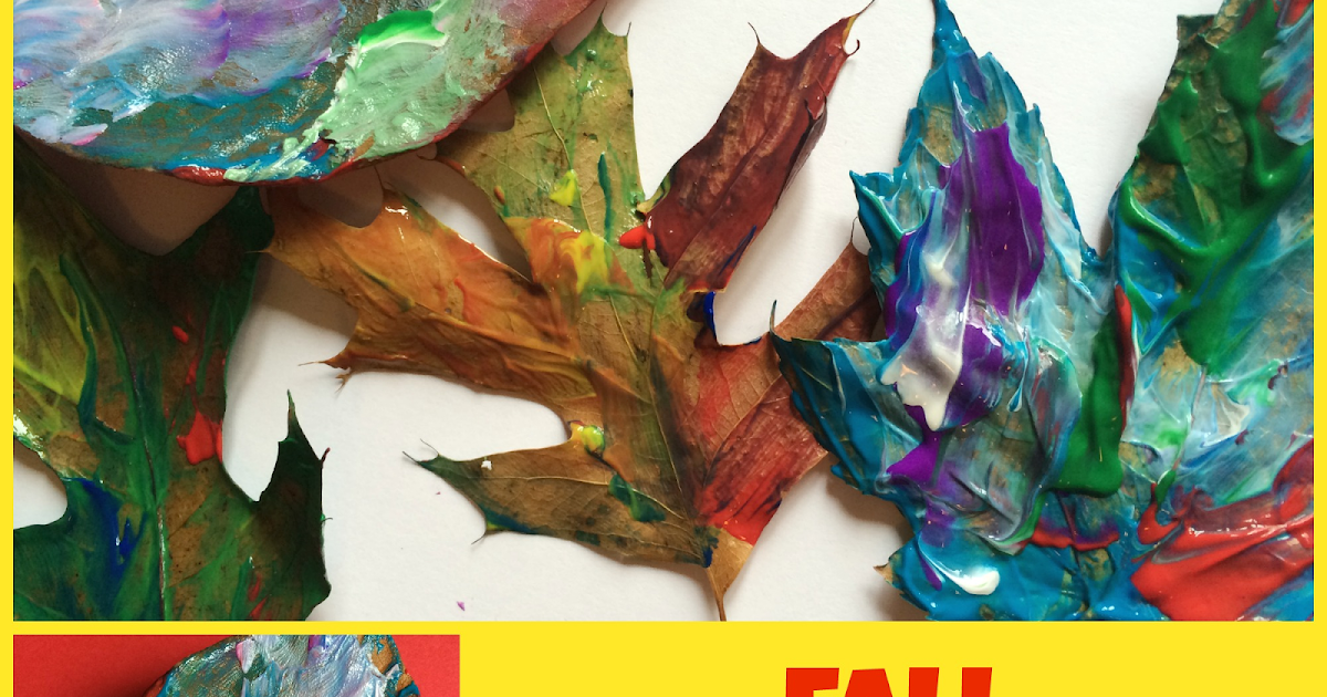 Mini Monets and Mommies: Fall Leaf Finger Paint Art
