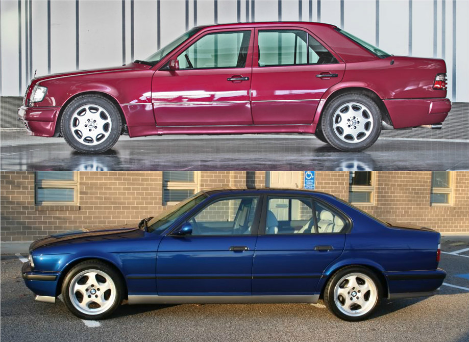 BMW E34 M5 vs Mercedes W124 E500 - Sekiz Silindir