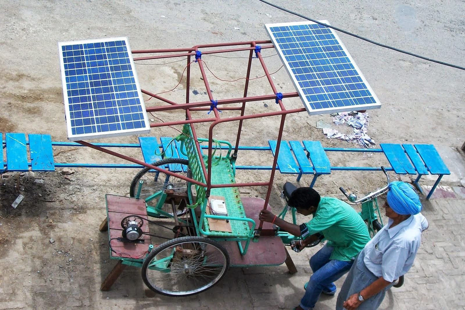 Fazilka Rocks: NGO invents rickshaw that runs on solar power
