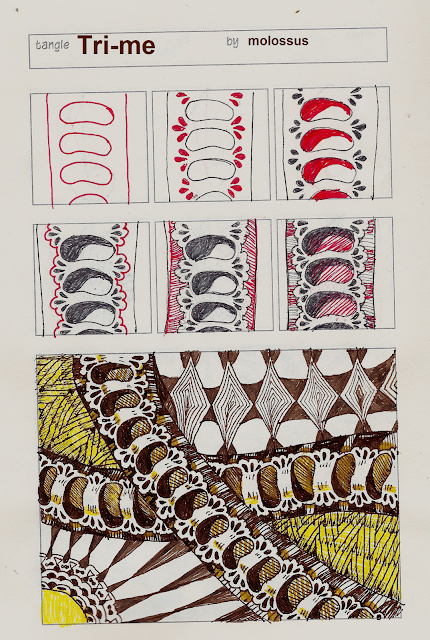 My tangle pattern Tri-Me