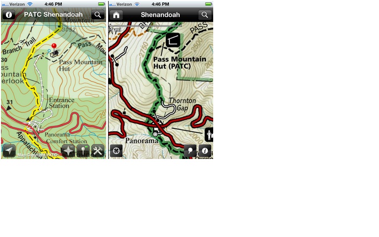 Wandering Virginia: Shenandoah NP Maps for the iPhone Reviewed