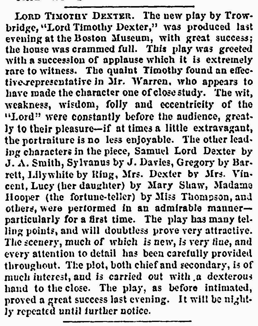 AnceStory Archives: Lord Timothy Dexter More Finds