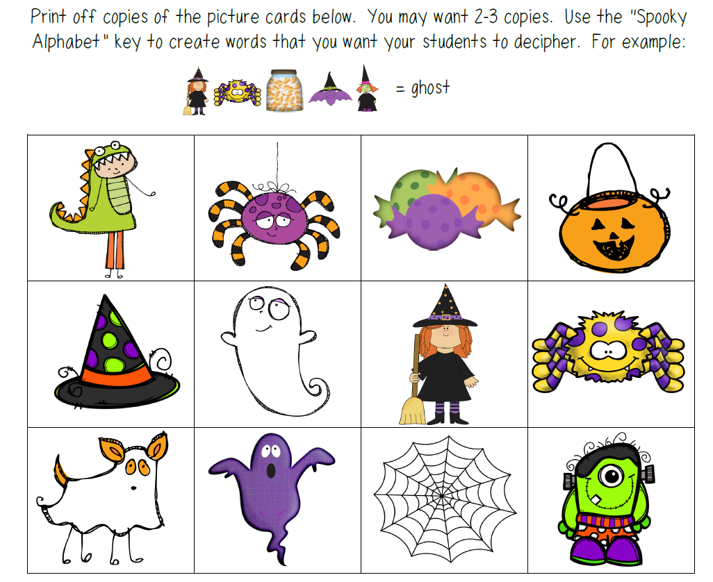 SPOOKY ALPHABET - Classroom Freebies