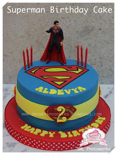De CakesNCookies: Superman Birthday Cake