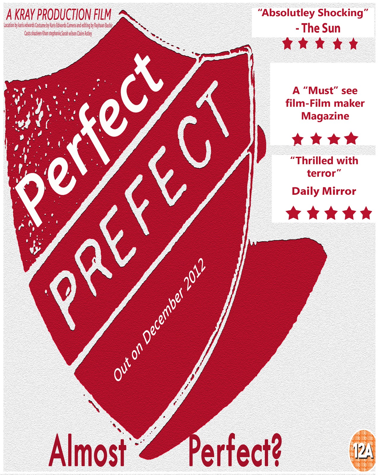 Rayhaan A2 media: Film poster 18/11/12