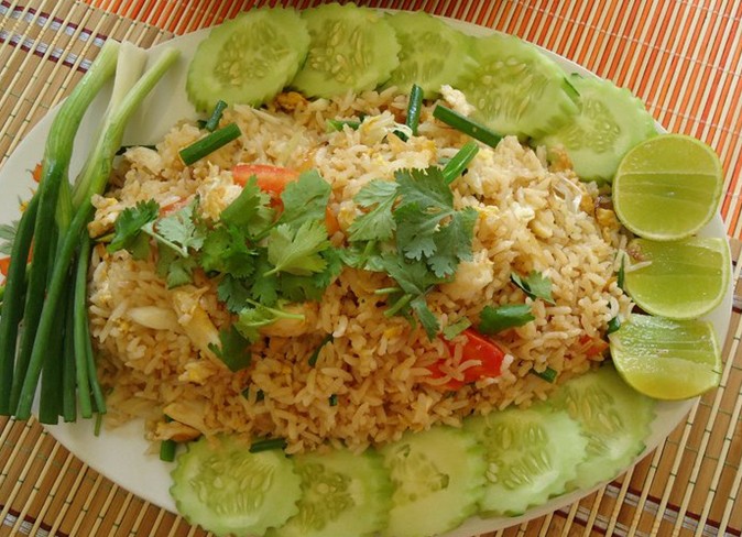 สูตรอาหารไทย Thaifood's recipes : ข้าวผัดปู : Kaow-Pad-Poo