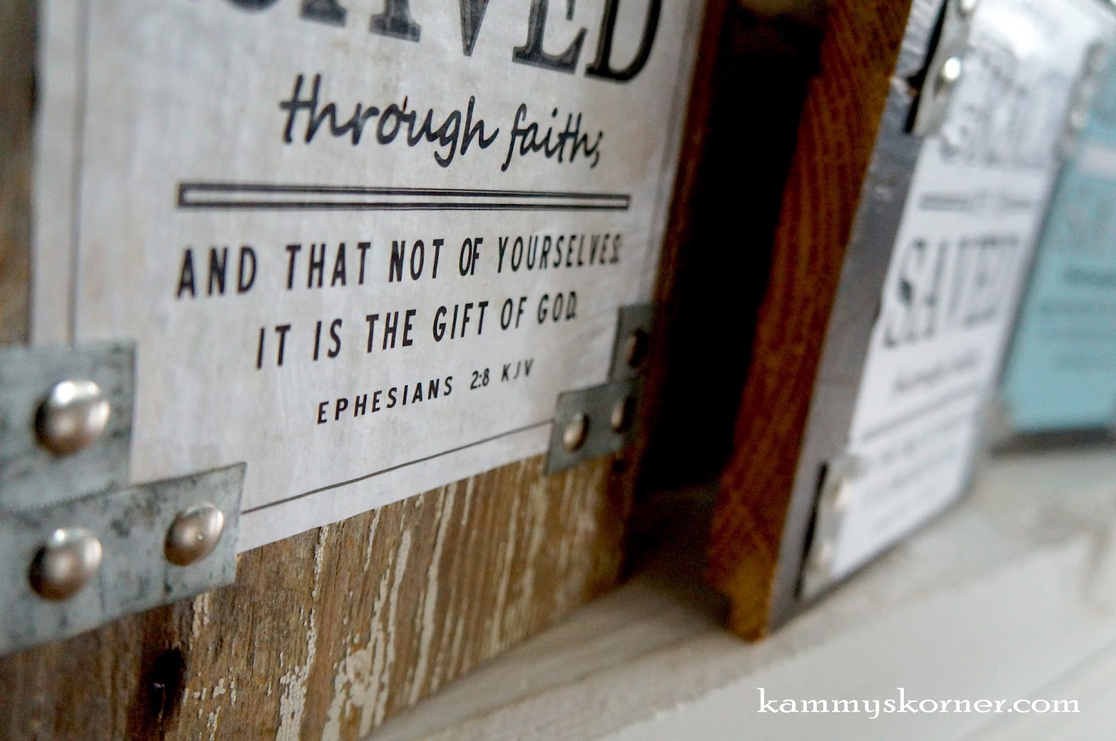 Kammy's Korner: Industrial & Rustic Bible Verse Decor