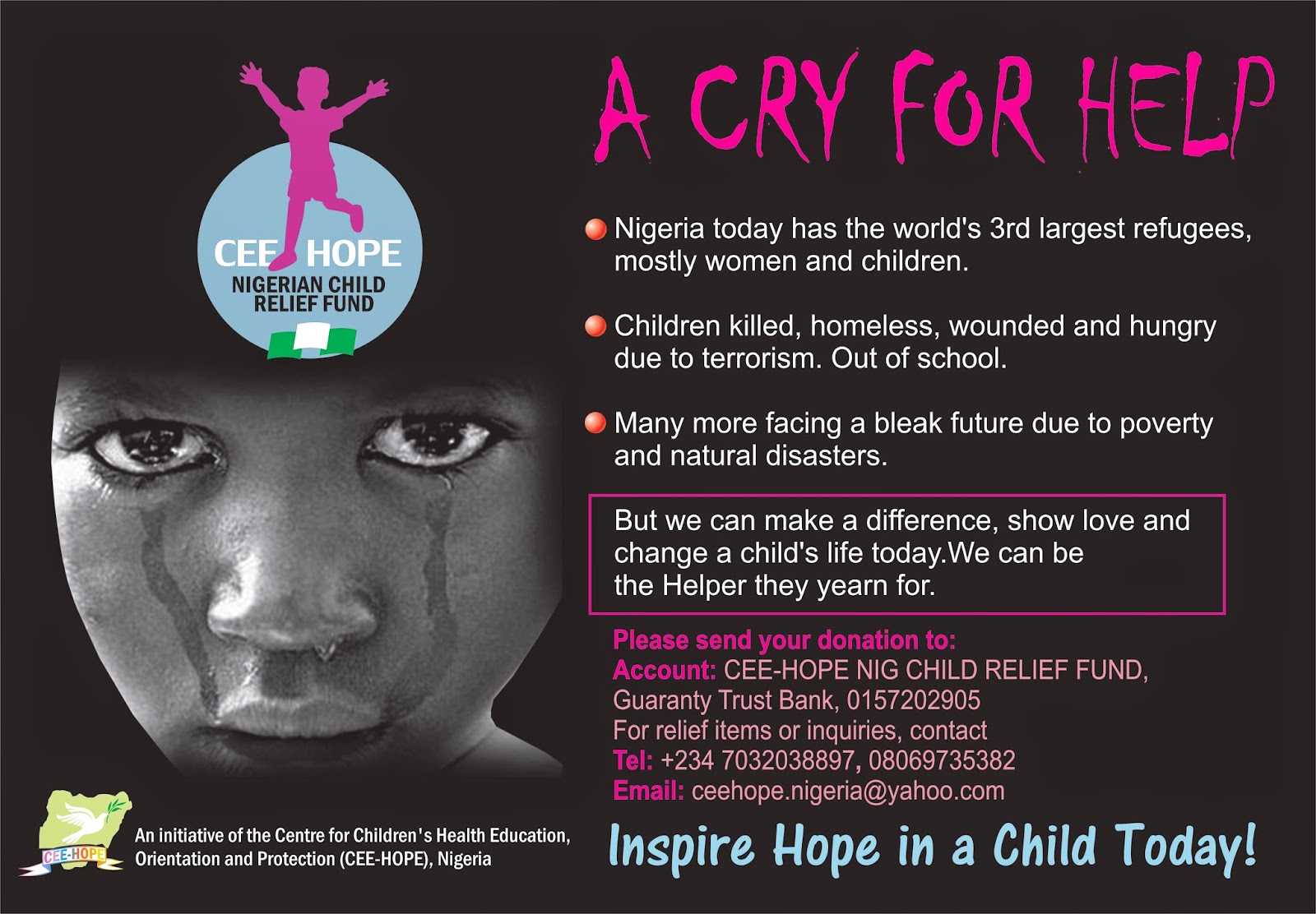 INTRODUCING THE CEE-HOPE NIGERIAN CHILD RELIEF FUND (FOR RELIEF ...