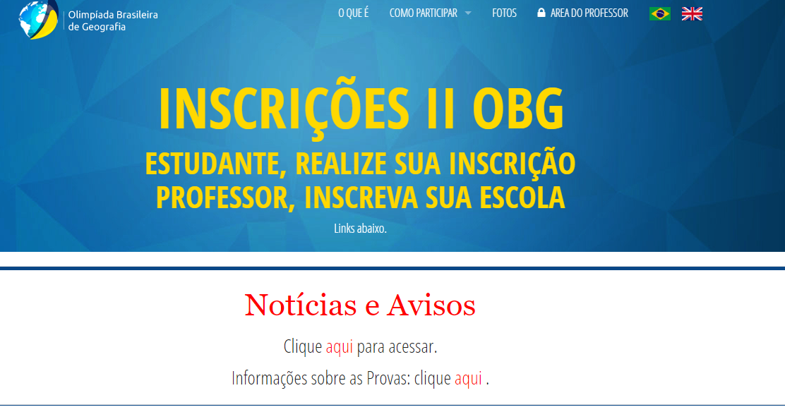 elainegeo: FAÇAM A SUA INSCRIÇÃO PARA A OBG - OLIMPÍADA BRASILEIRA DE ...