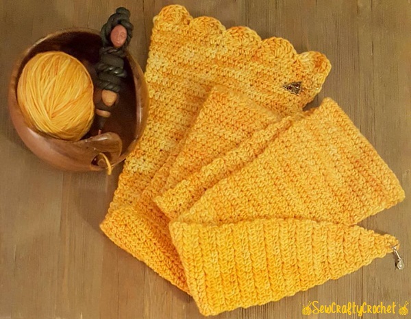 Crochet Pepperoni Pizza Scarf - Sew Crafty Crochet