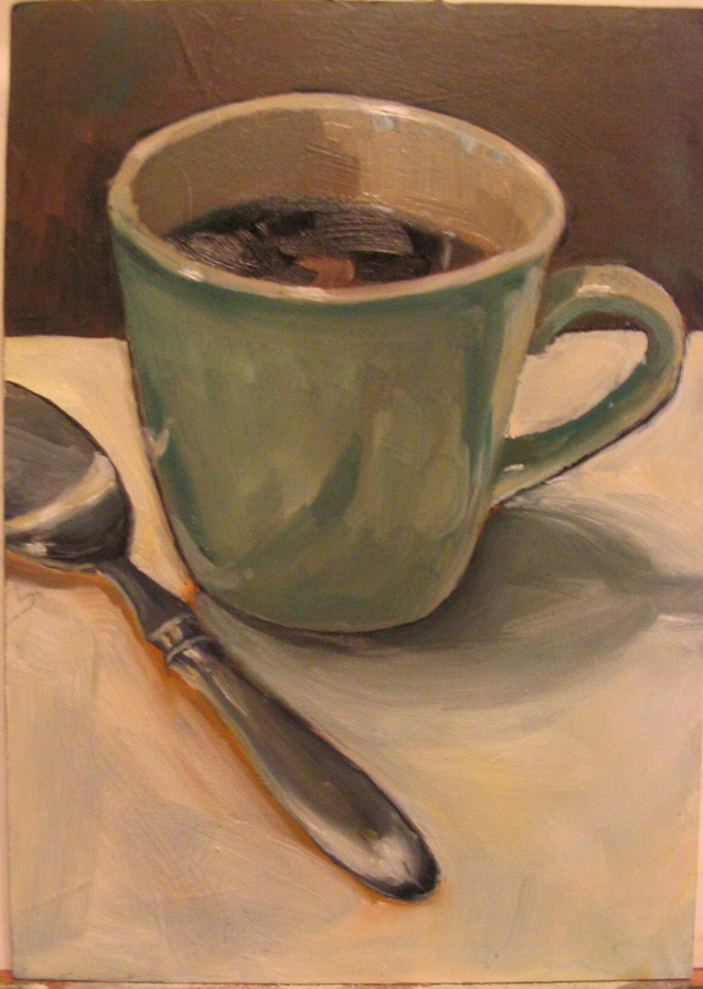 Art From My Easel...by Jacqueline McIntyre: STILL-LIFE (CUP AND SPOON )
