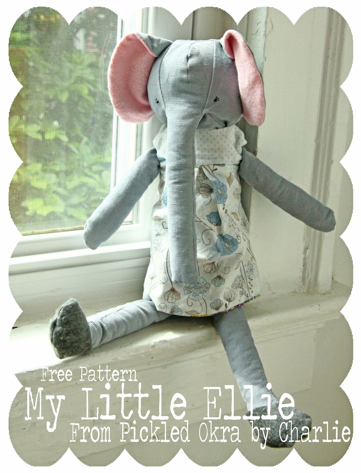 My Little Ellie, Free Elephant Doll Pattern