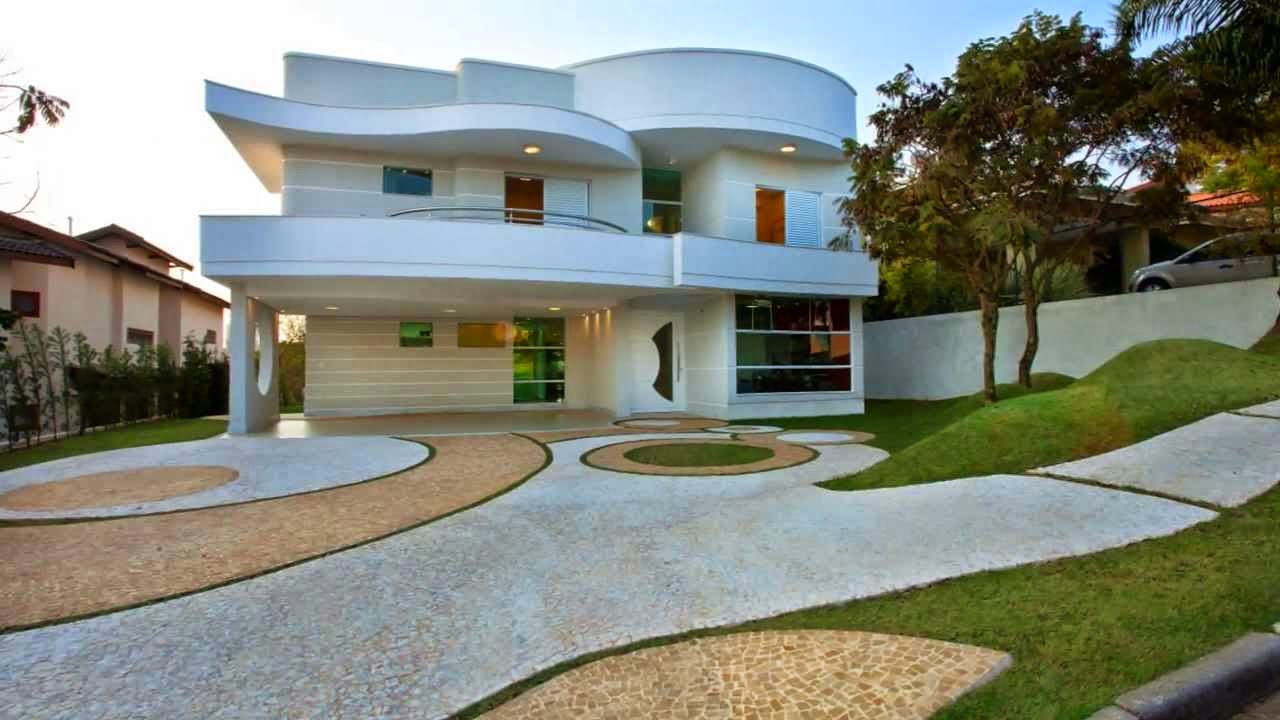 20 Fachadas de casas com linhas curvas – tendência na arquitetura ...