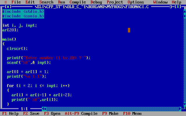 หัดเขียนหัดสร้างเมื่อไหร่ว่างเราก็ทำ: Turbo C/C++ โปรแกรมสำหรับใช้เขียน ...