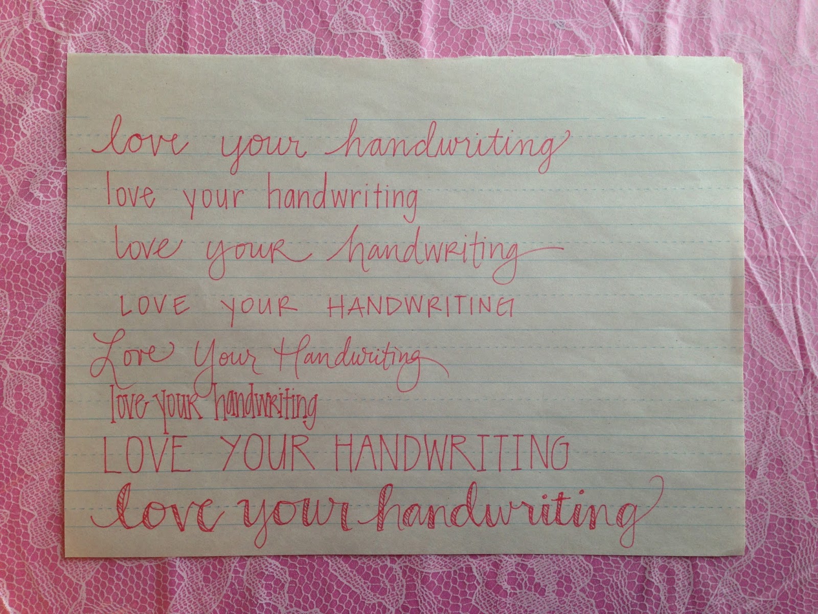 Look to Him and be Radiant: Your Handwriting Matters