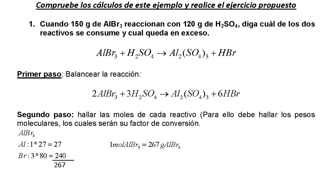 Ejercicios de Química Resueltos y Explicados : Ejercicio resuelto y explicado de Estequiometria ...