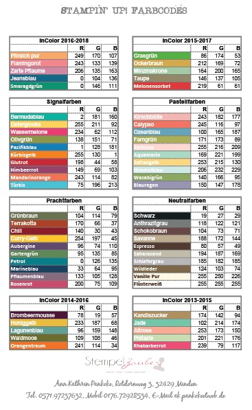***Stempel-Zauber***: Farbcodes