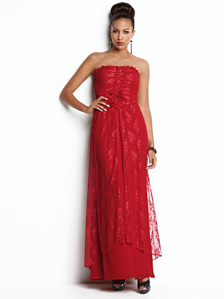 robes de mariage,robes de soirée et décoration: Robe de soirée rouge longue