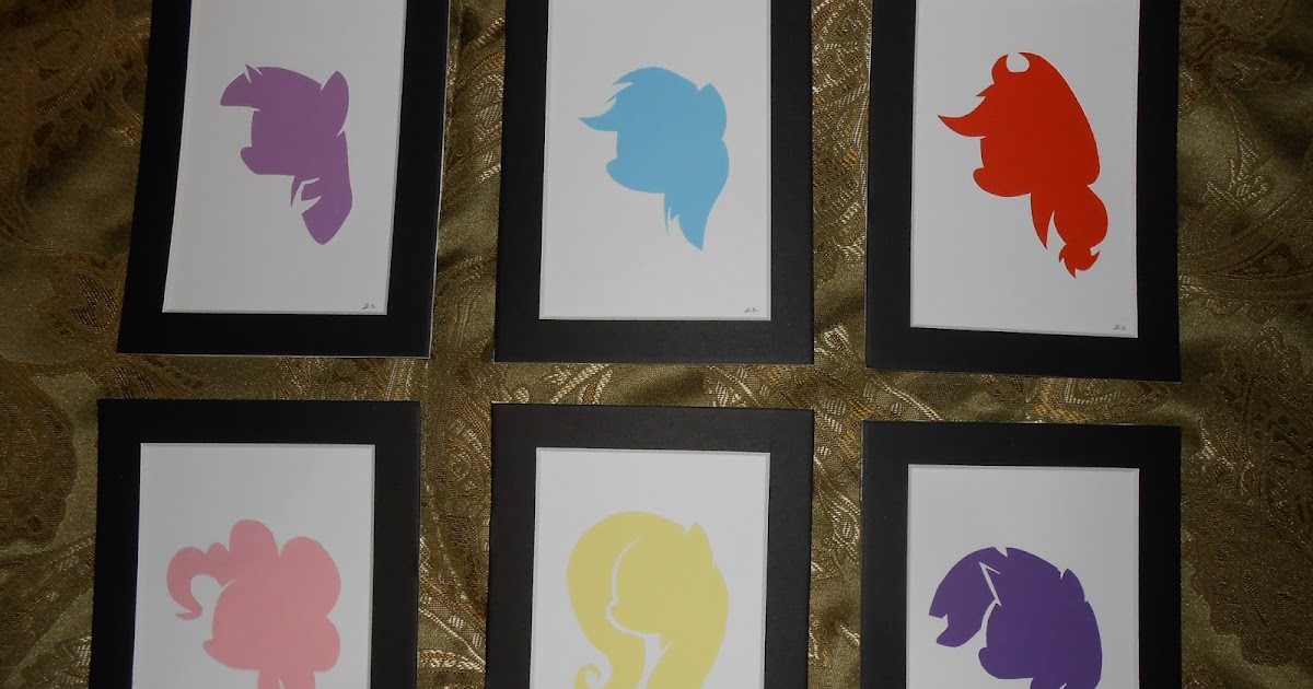 Jeff Ellison Art: My Little Pony "Mane Six" Silhouettes