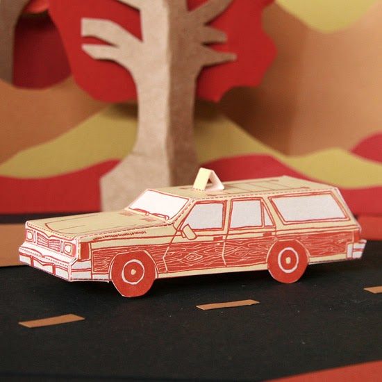 Letterpress Card DIY Station Wagon + Camper! | Poppytalk archive