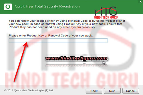 Quick Heal Total Security Renewal code