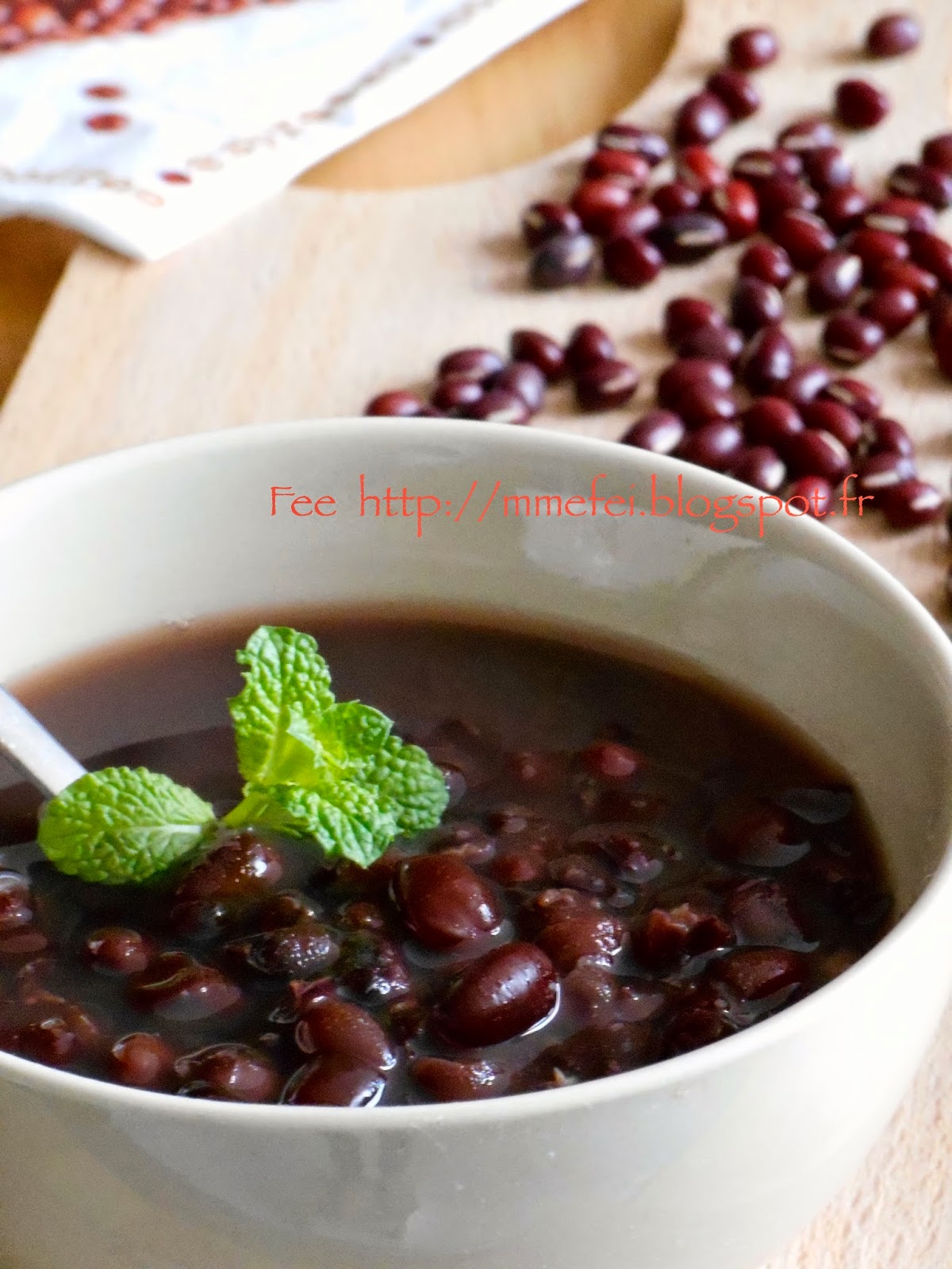 fee kitchen: Dessert: Soupe aux haricots rouges chinois(azuki) 養生湯品:蜂蜜紅豆湯
