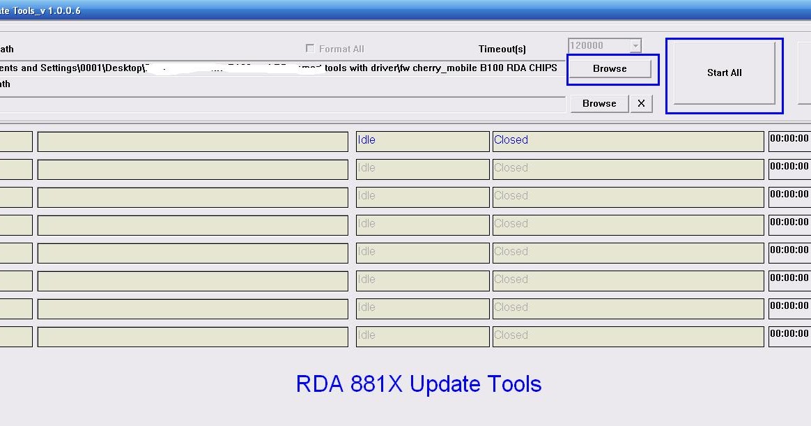 RDA Multi Update Tools release v1.0.0.6_20140702 RDA 881X Update Tools