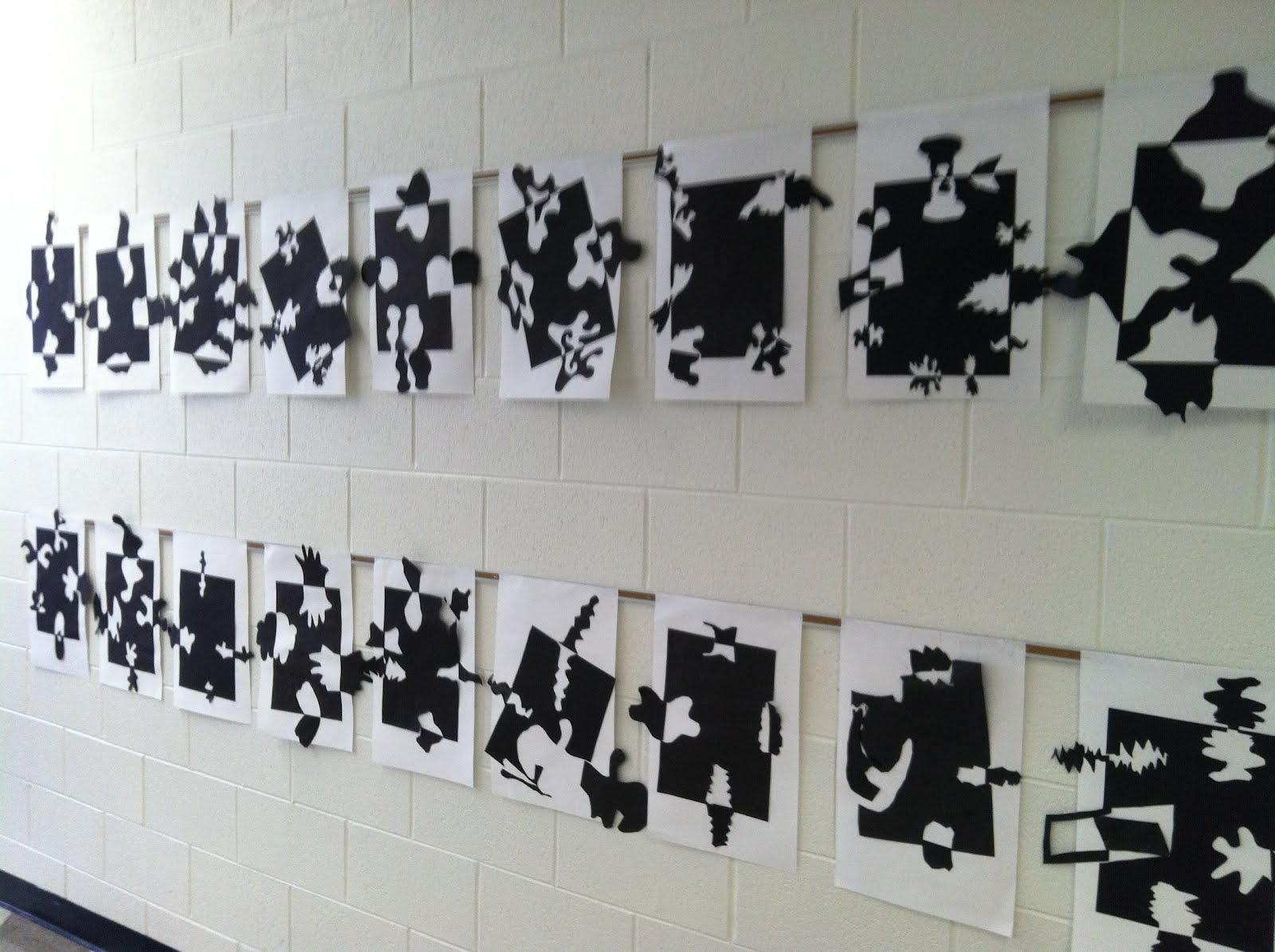 Arty Party Positive And Negative Space Designs