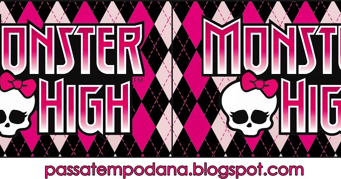 Monster High in Pink Free Printable Candy Bar Labels and Inviations ...