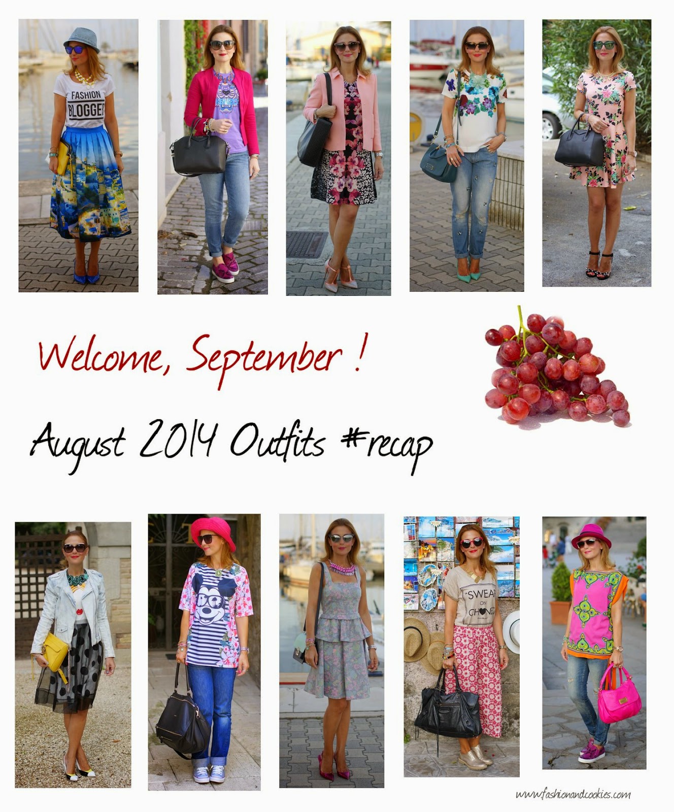 It's September ! August 2014 outfits recap | Fashion and Cookies ...